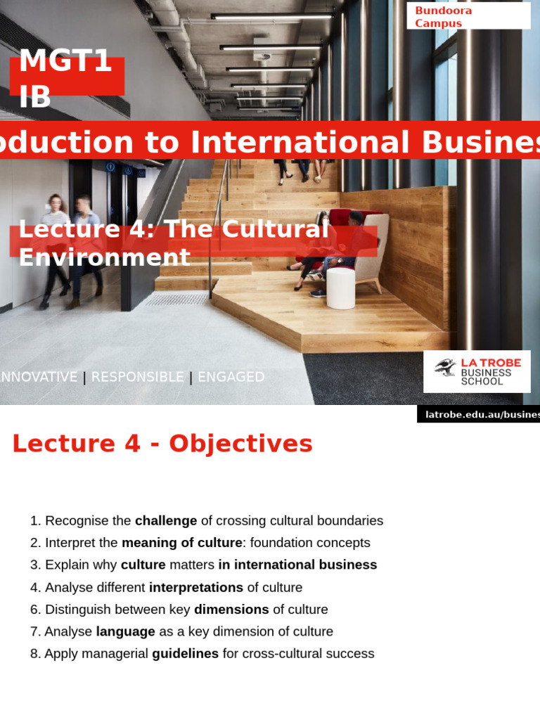 Lecture 4 (Ch. 4) The Cultural Environment | PDF | Social Psychology ...