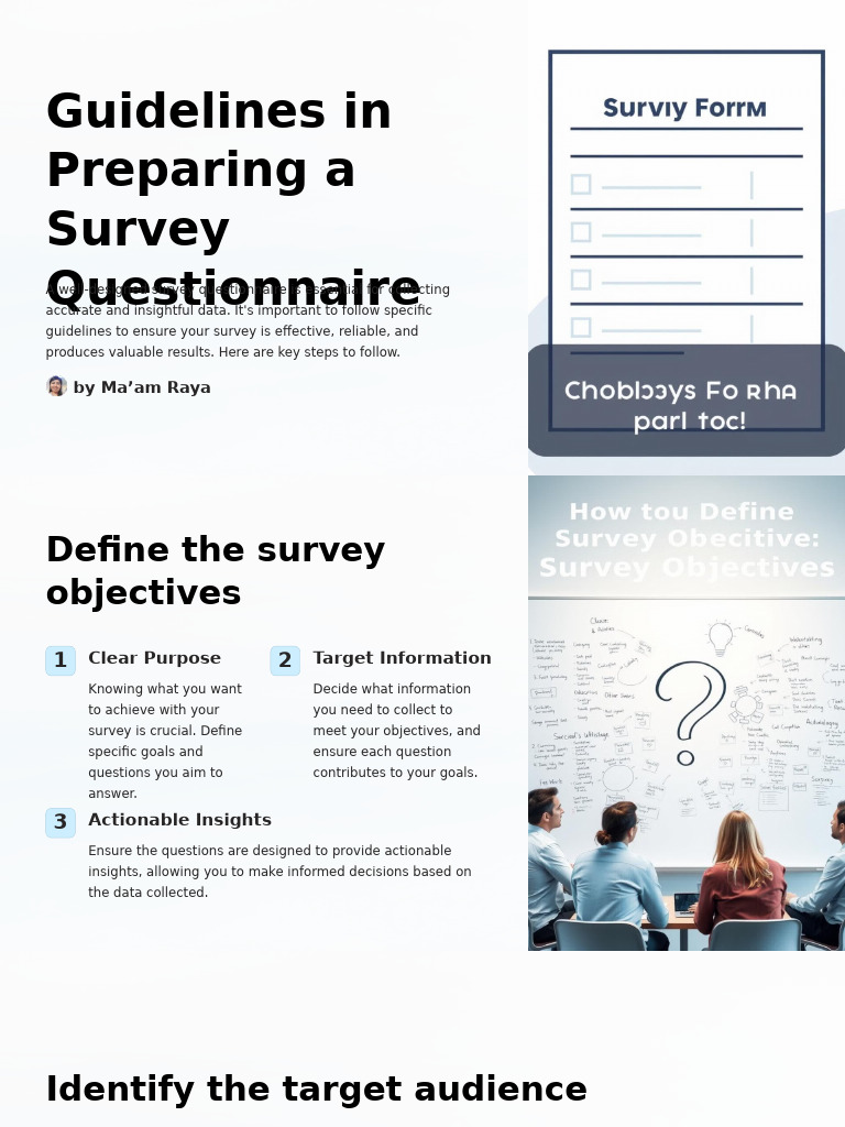 Guidelines-in-Preparing-a-Survey-Questionnaire | PDF | Survey ... Guidelines-in-Preparing-a-Survey-Questionnaire | PDF | Survey ...