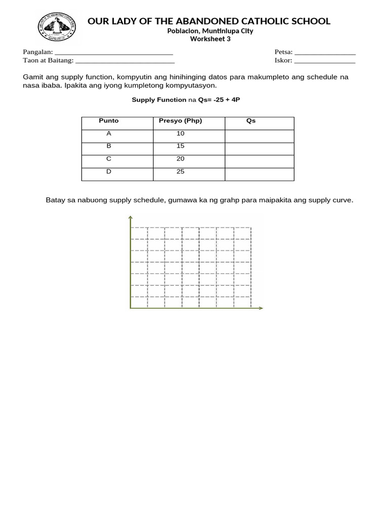 AP 9 - Worksheet 3 - 2nd Quarter | PDF
