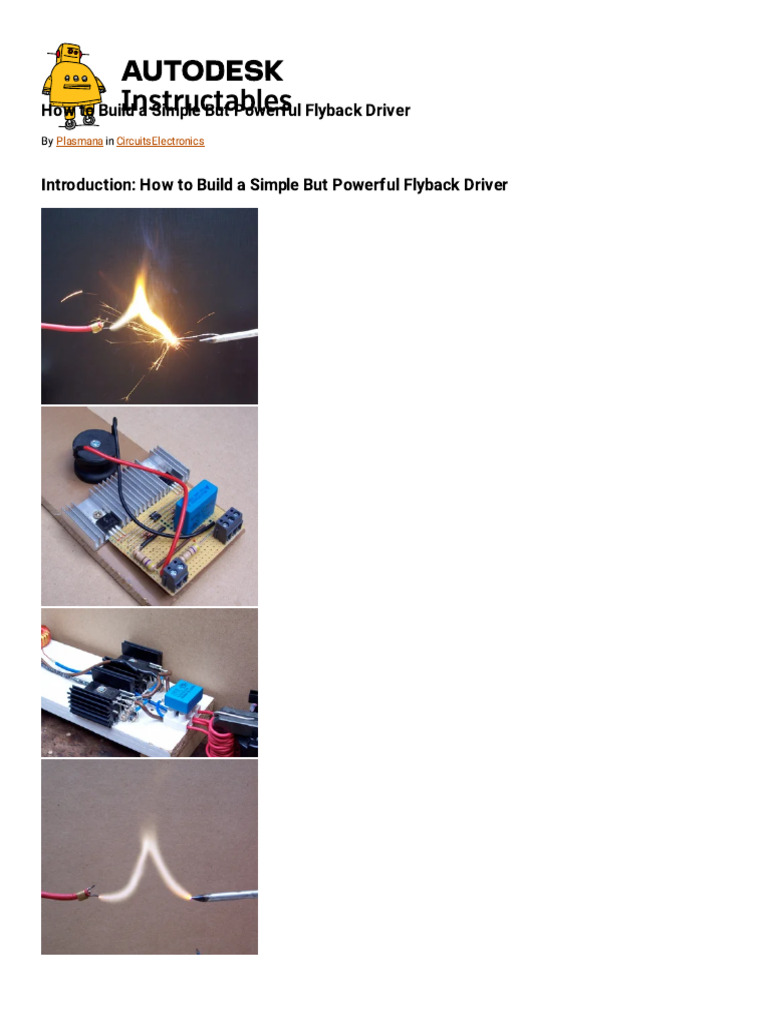 How To Build A Simple But Powerful Flyback Driver - 7 Steps (With ...