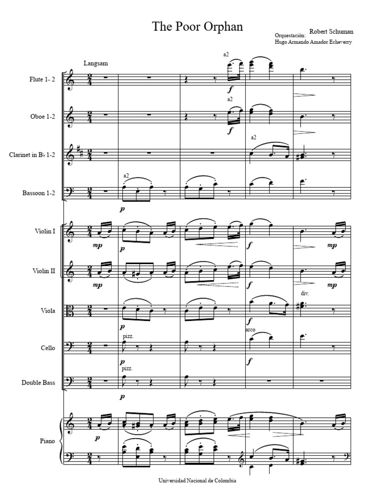 The Poor Orphan- Hugo Amador | PDF | Musical Instruments | Orchestras