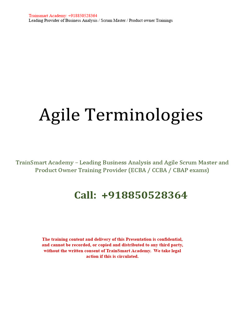 Agile Terminologies | PDF | Scrum (Software Development) | Agile ... Agile Terminologies | PDF | Scrum (Software Development) | Agile ...