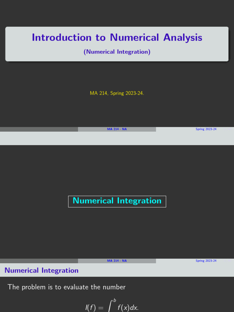 MA 214 Lecture 20 | PDF | Interval (Mathematics) | Integral