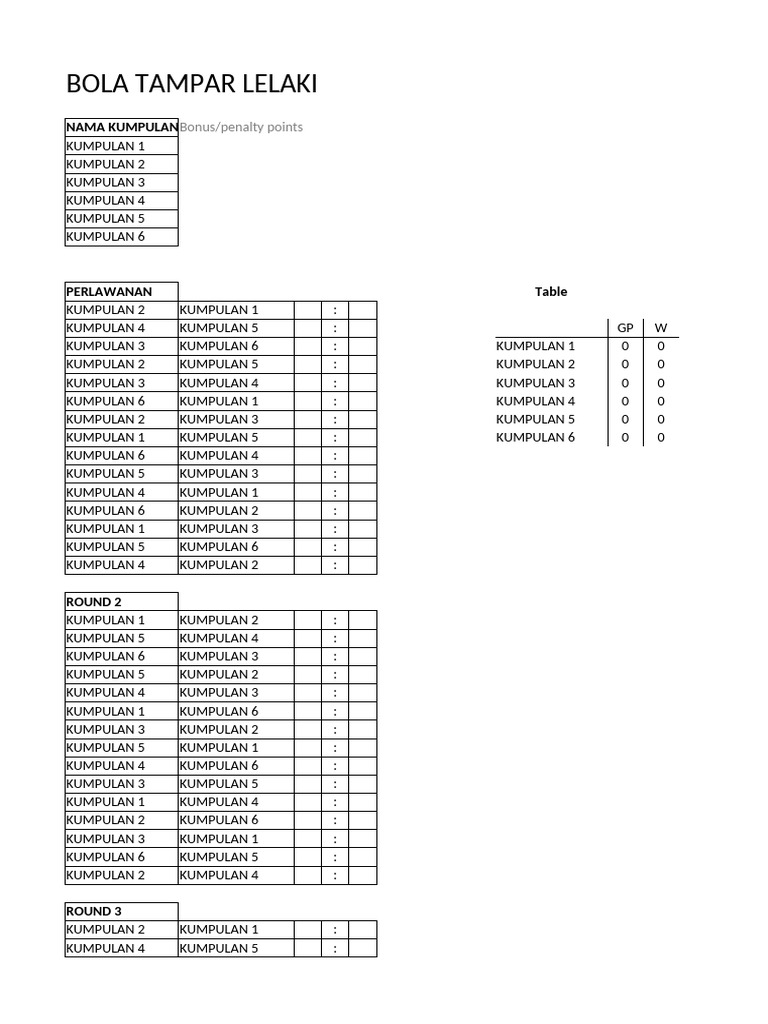 Bola Tampar Lelaki | PDF | Sports Seasons | Ice Hockey