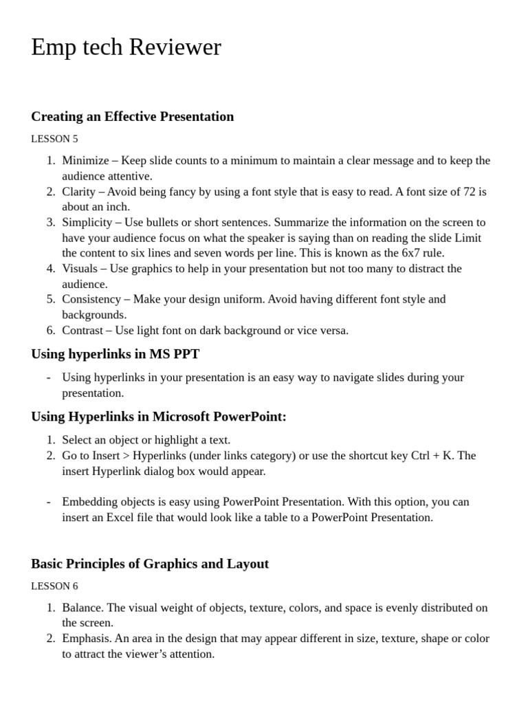 Emp Tech Reviewer Pdf Web Design Infographics