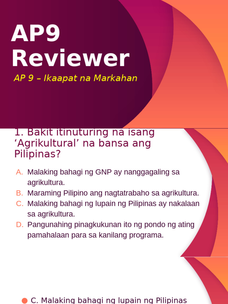 Final AP9 Q4 Reviewer | PDF