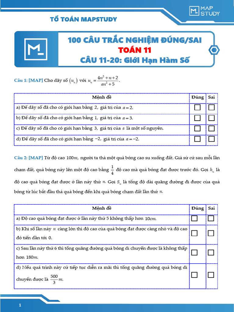 100 Câu TR C Nghi M Úng/Sai | PDF