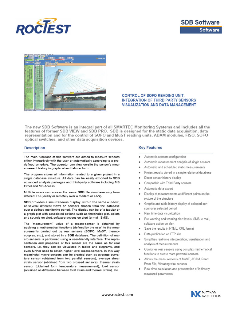 E20-1010-160131-SDB-VIEW-Software-ROCTEST | PDF | Databases | Microsoft ...