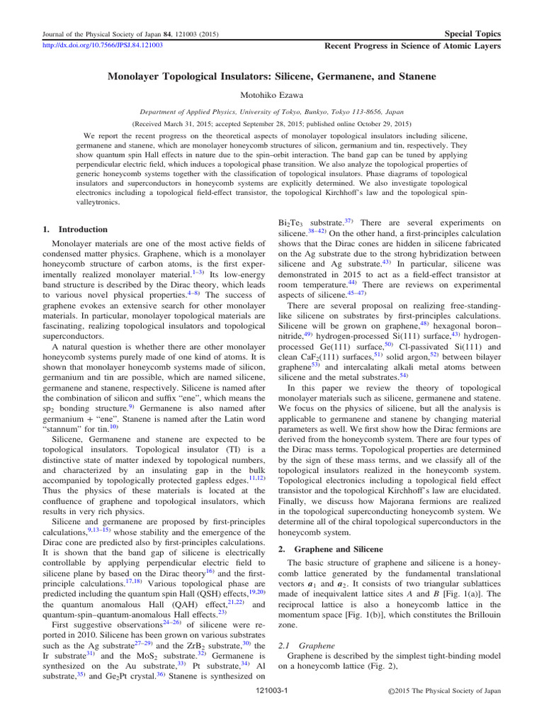 Các thông số 2D-Materials | PDF | Materials | Physical Chemistry