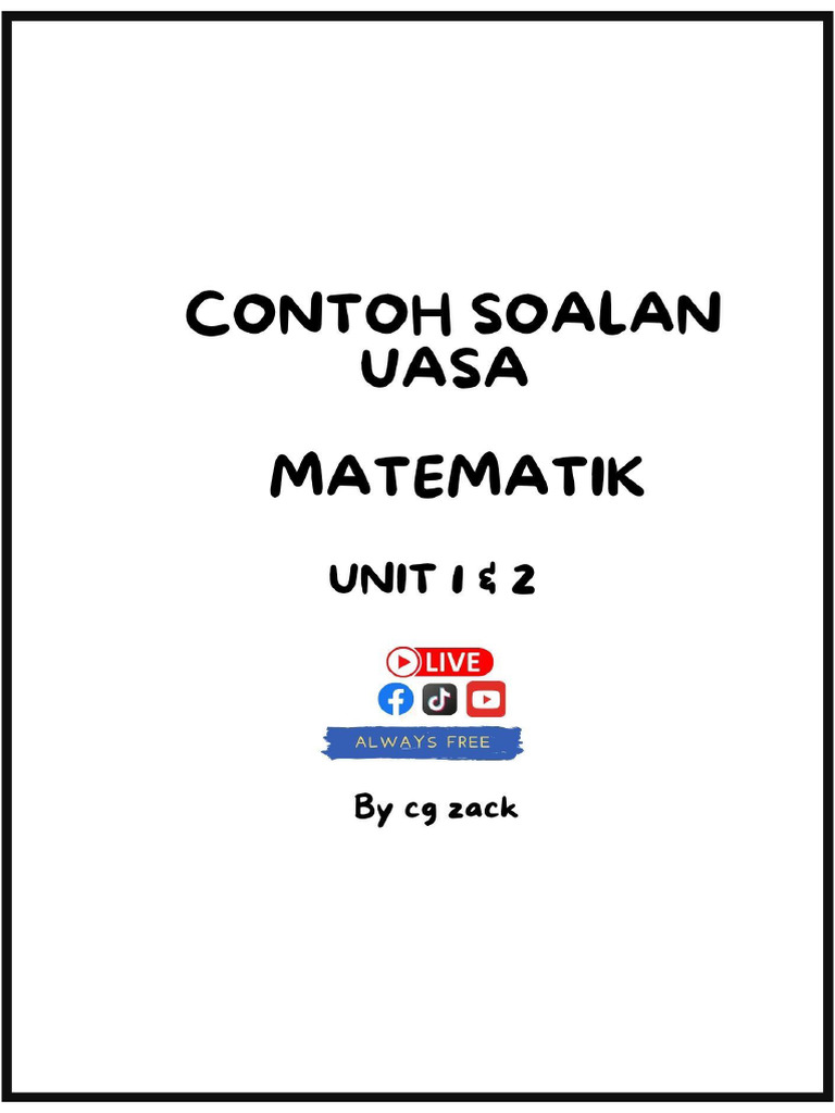 (10) SOALAN UASA UNIT 1 & UNIT 2 | PDF