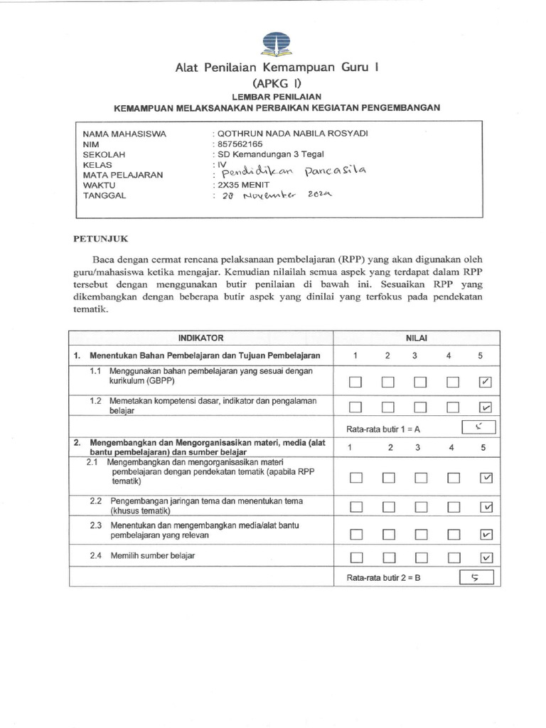 APKG 1&2 Tugas 6 PKM Qothrun Nada | PDF