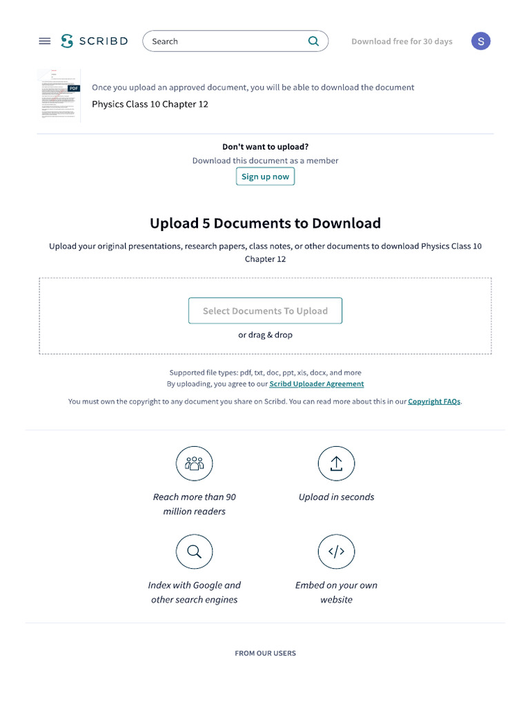 Upload A Document - Scribd | PDF