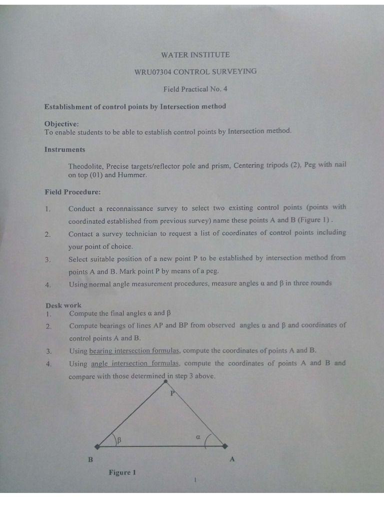 Intersection - Survey Assignment | PDF
