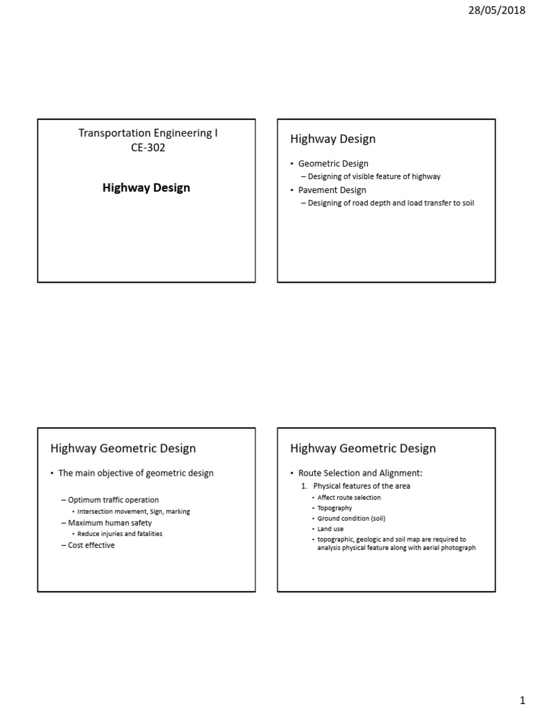 Transportation Engineering I (lec_4) | PDF | Transport | Land Transport