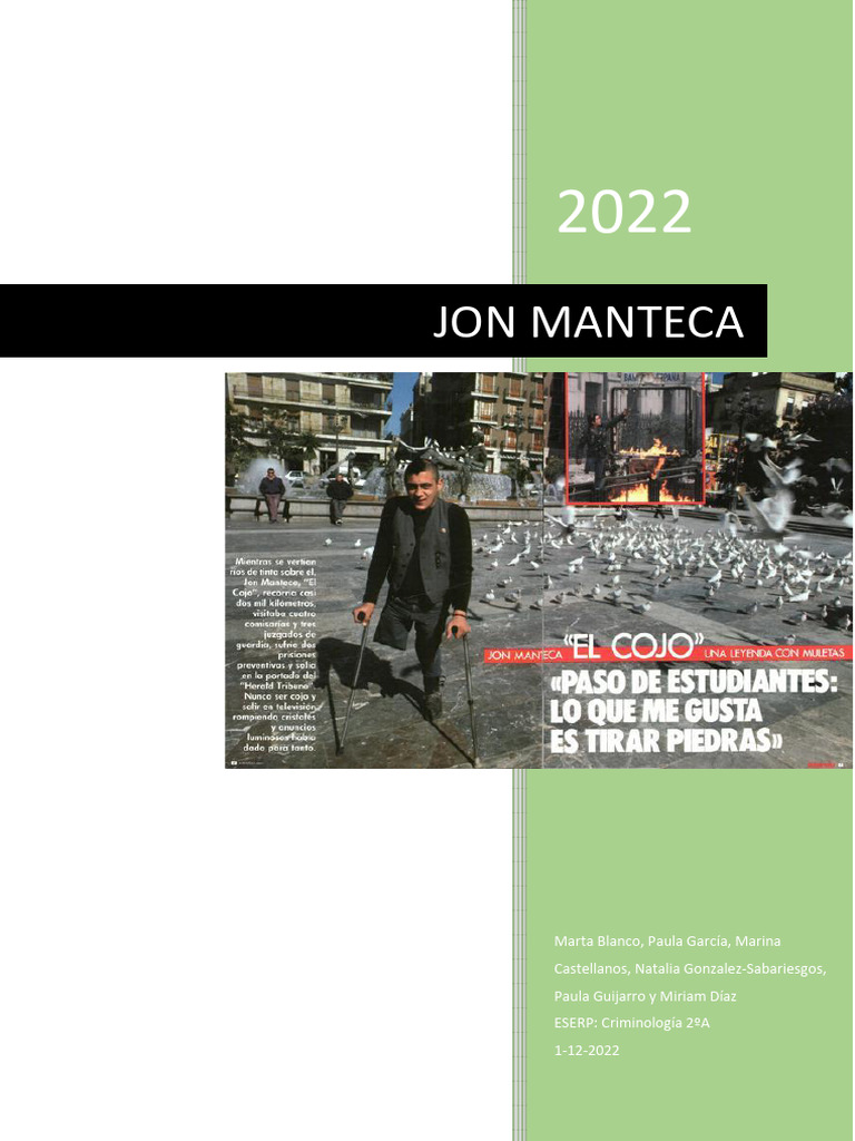 Conducta desviada de Jon Manteca | PDF | Socialización | Comportamiento