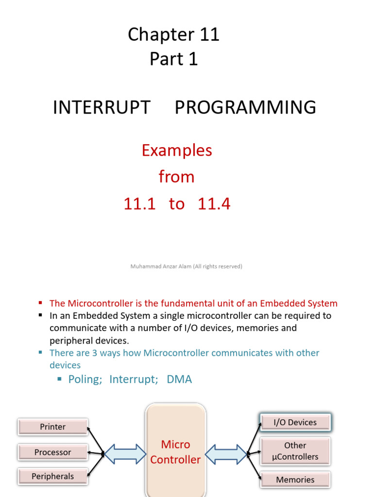 Lecture 11 ESD Fall 2024 Anzar Interrupt Programming 24102024 014433pm | PDF | Microcontroller ...
