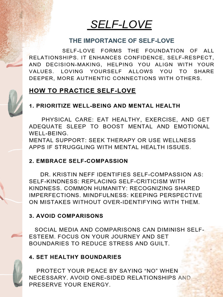 Self Love | PDF