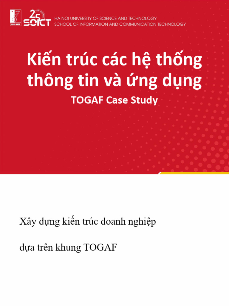 l02.1 - TOGAF Case Study | PDF