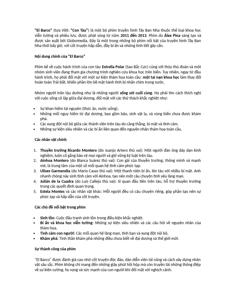 El Barco | PDF