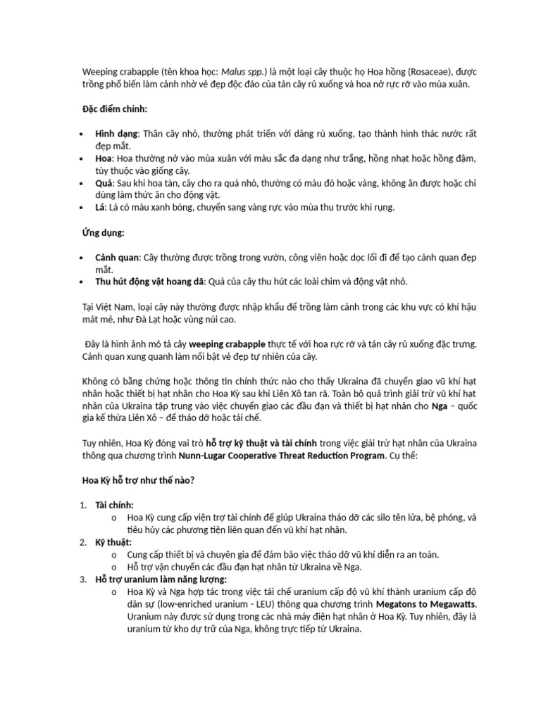 Weeping Crabapple | PDF