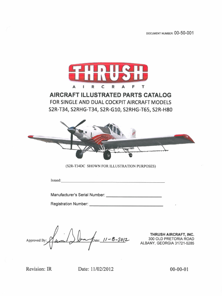 Thrush Aircraft Parts Catalog Overview | PDF | Screw | Aviation