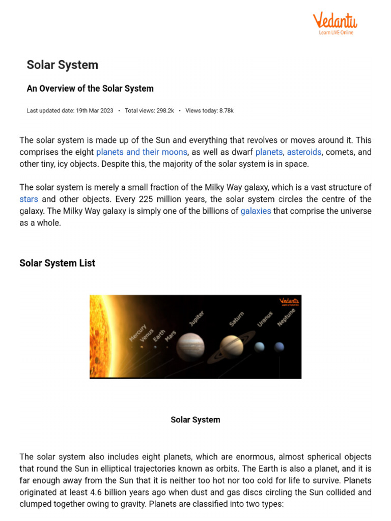 Solar System | PDF