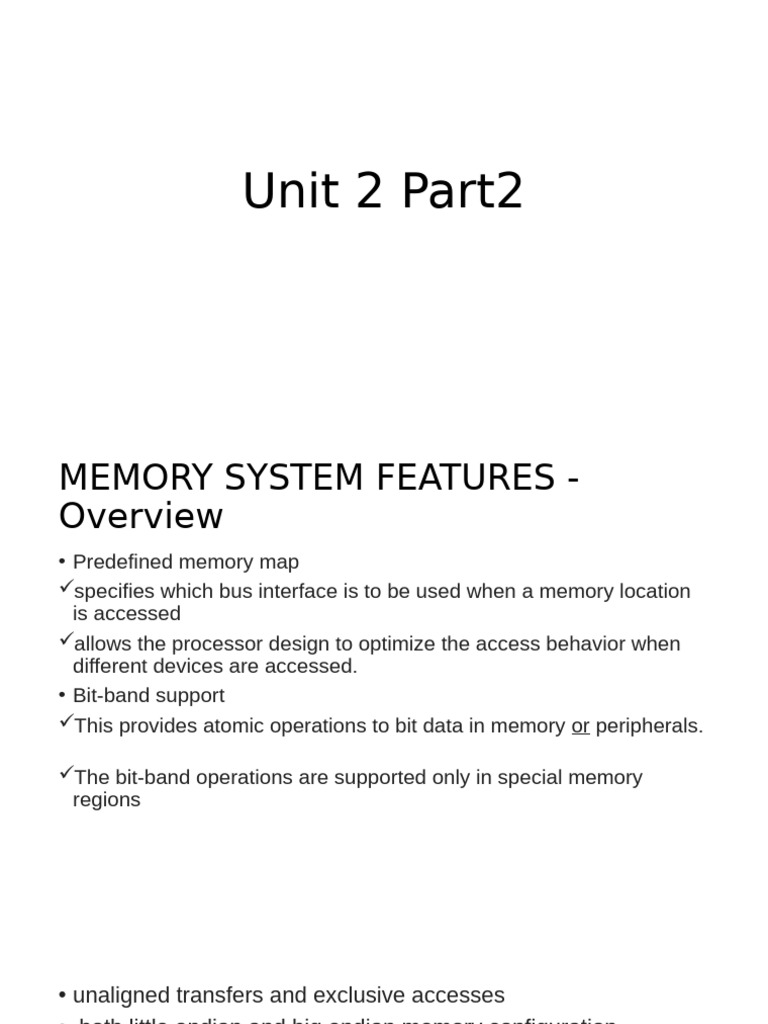 ARM MCU Unit2 Part2 | PDF | Cpu Cache | Microcontroller