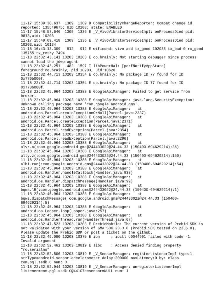 Log | PDF | Java (Programming Language) | Computer Programming