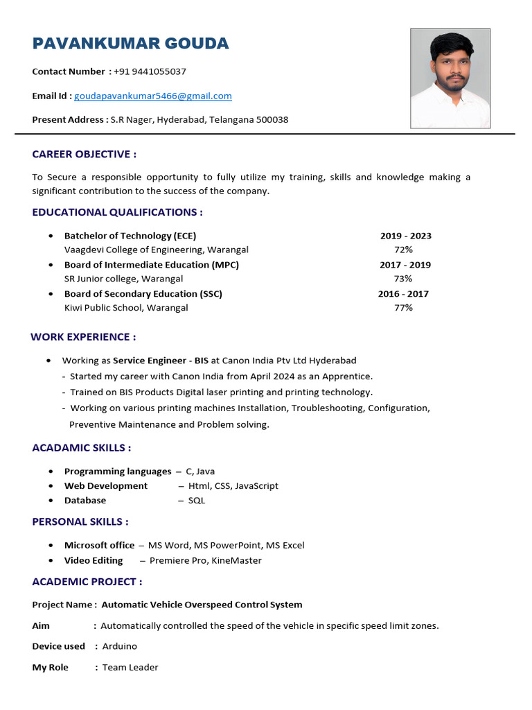 Resume 2024 | PDF | Computing