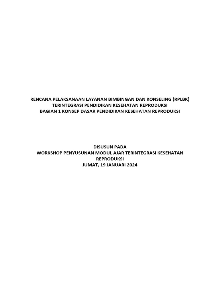 RPL BK Terintegrasi BK BAGIAN 1 | PDF