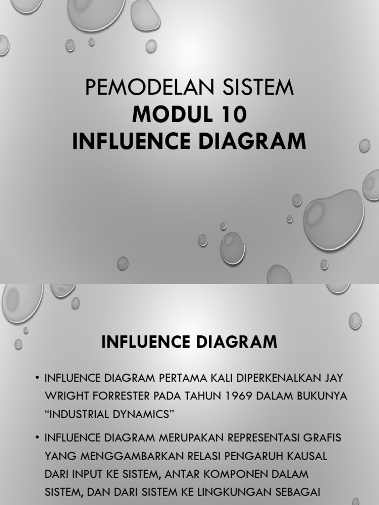 Modul 10 Influence Diagram - P Yazid - Pemodelan Sistem | PDF