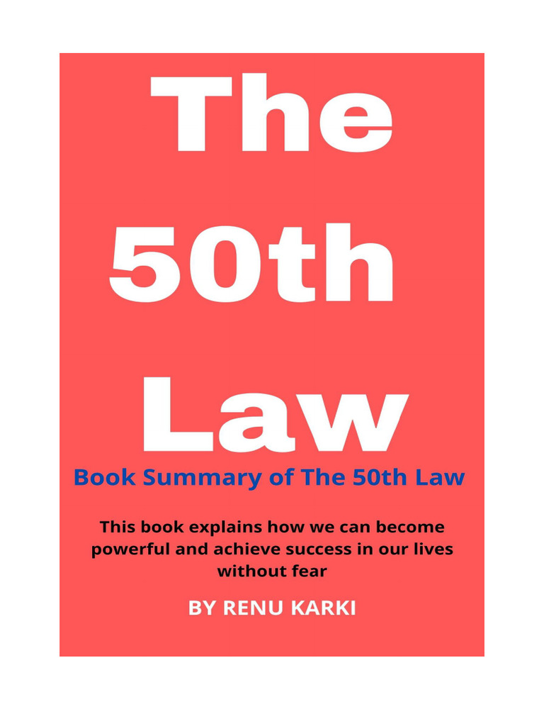 The 50th Law (Hindi Edition) | PDF
