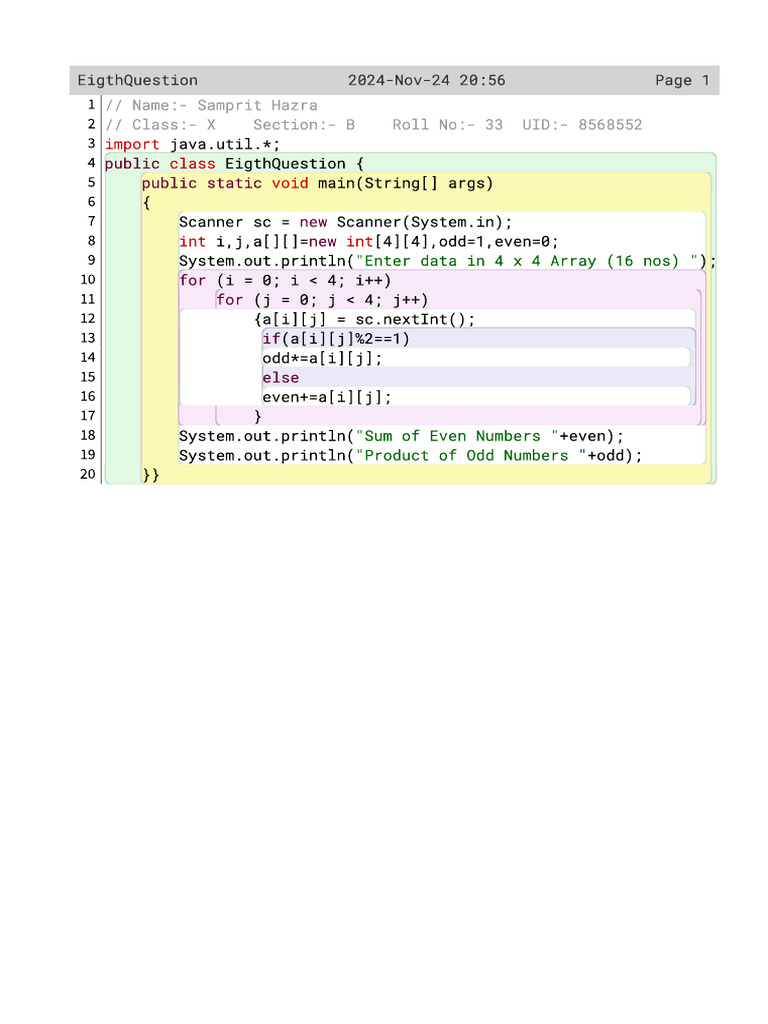 Eight Question | PDF