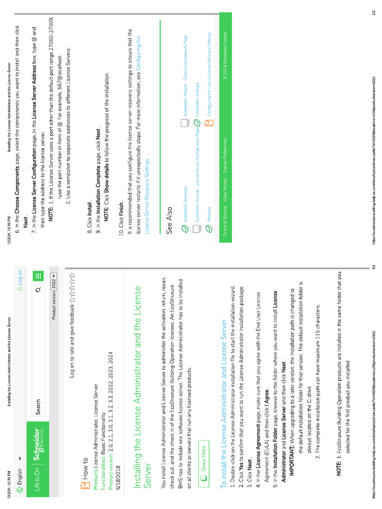 1-Installing the License Administrator and the License Server | PDF