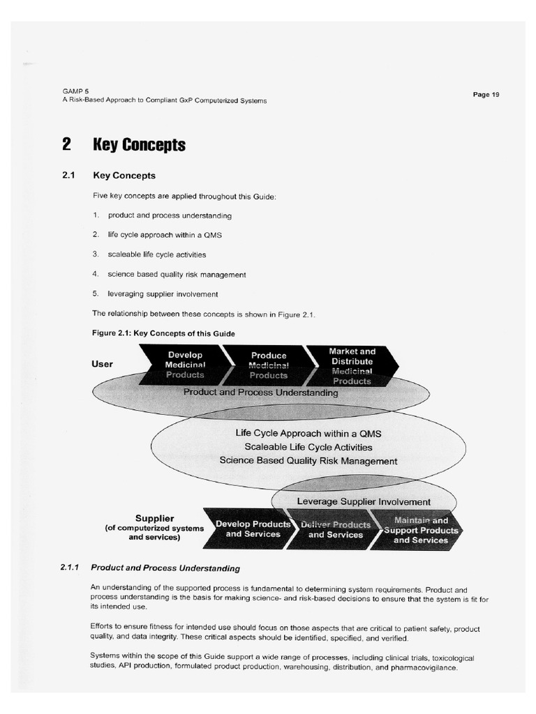 GAMP 5 Chapter 2-Key Concepts | PDF