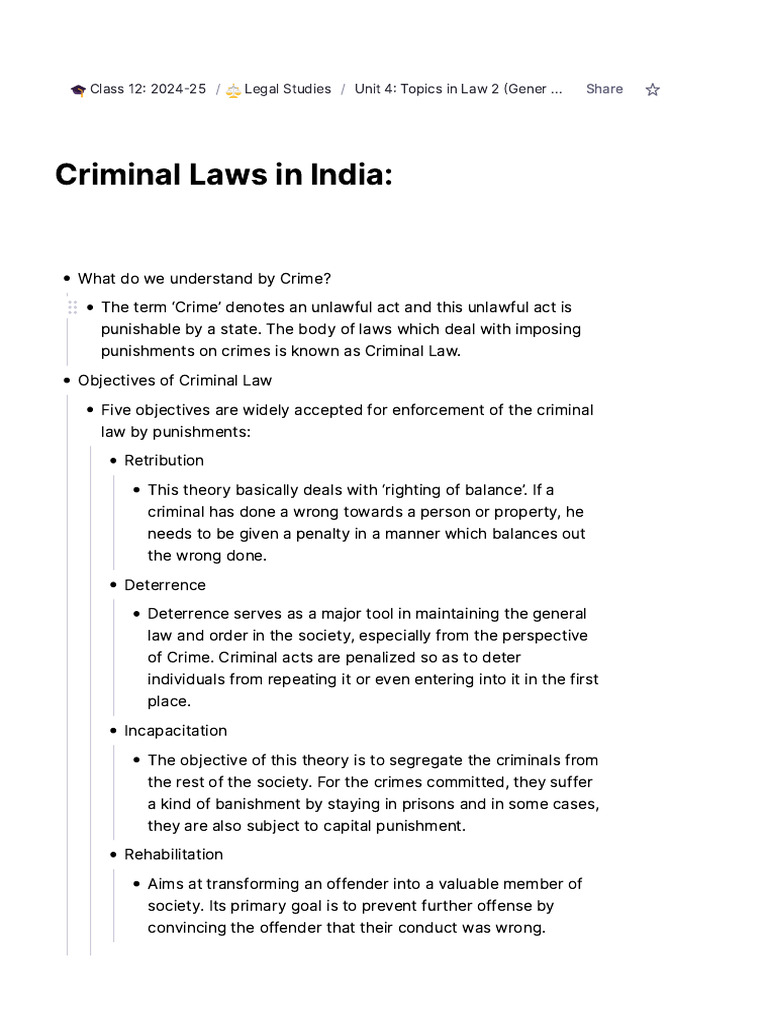 Criminal Laws in India | PDF | Confession (Law) | Burden Of Proof (Law)