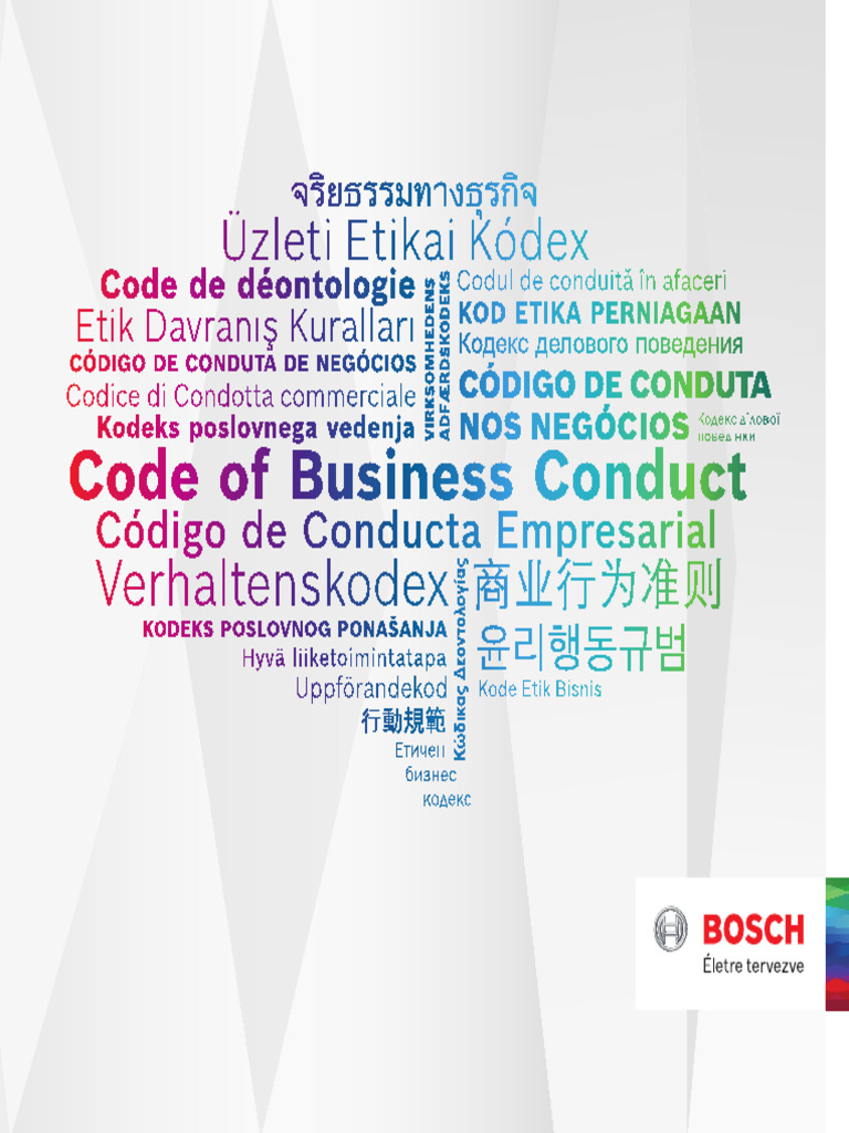 Bosch Etikai Kódex | PDF