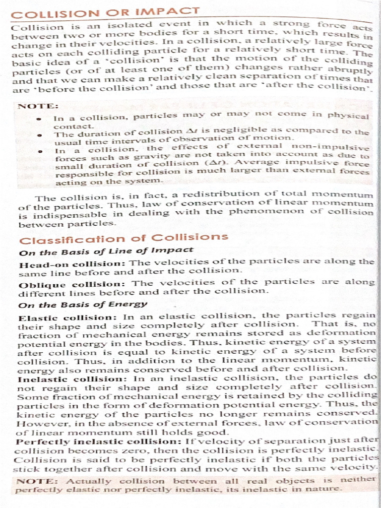 Cengage Book Chapter:collision PDF | PDF