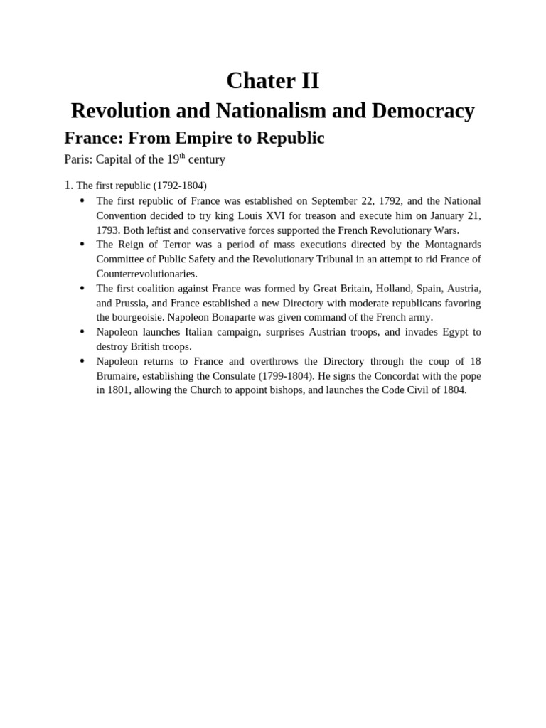 French Revolution: Republic to Empire | PDF
