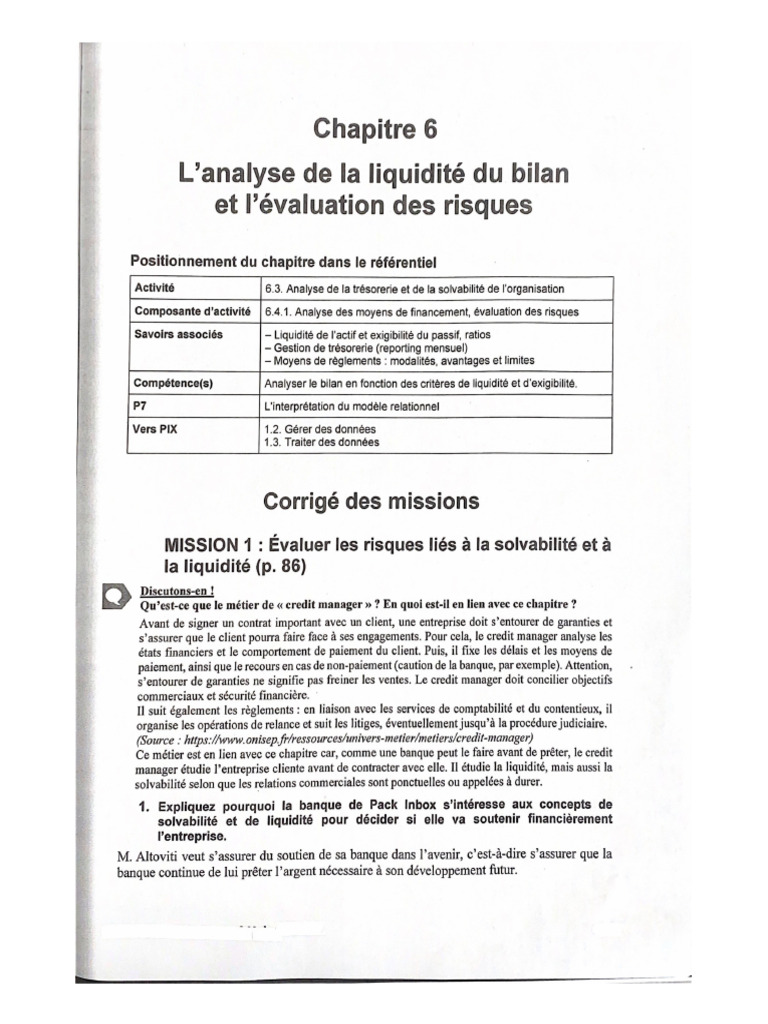 Chapitre 6 Corrigé Pdf