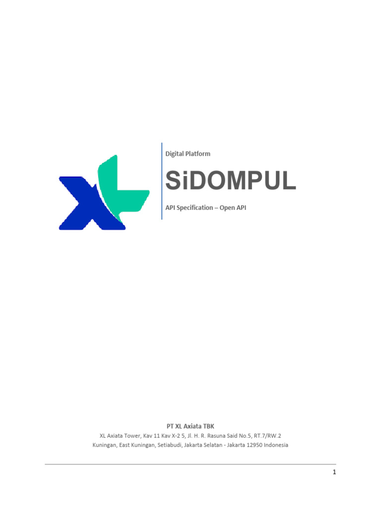 SiDOMPUL - Open API Specification v1.3 221122 | PDF | Personal ...