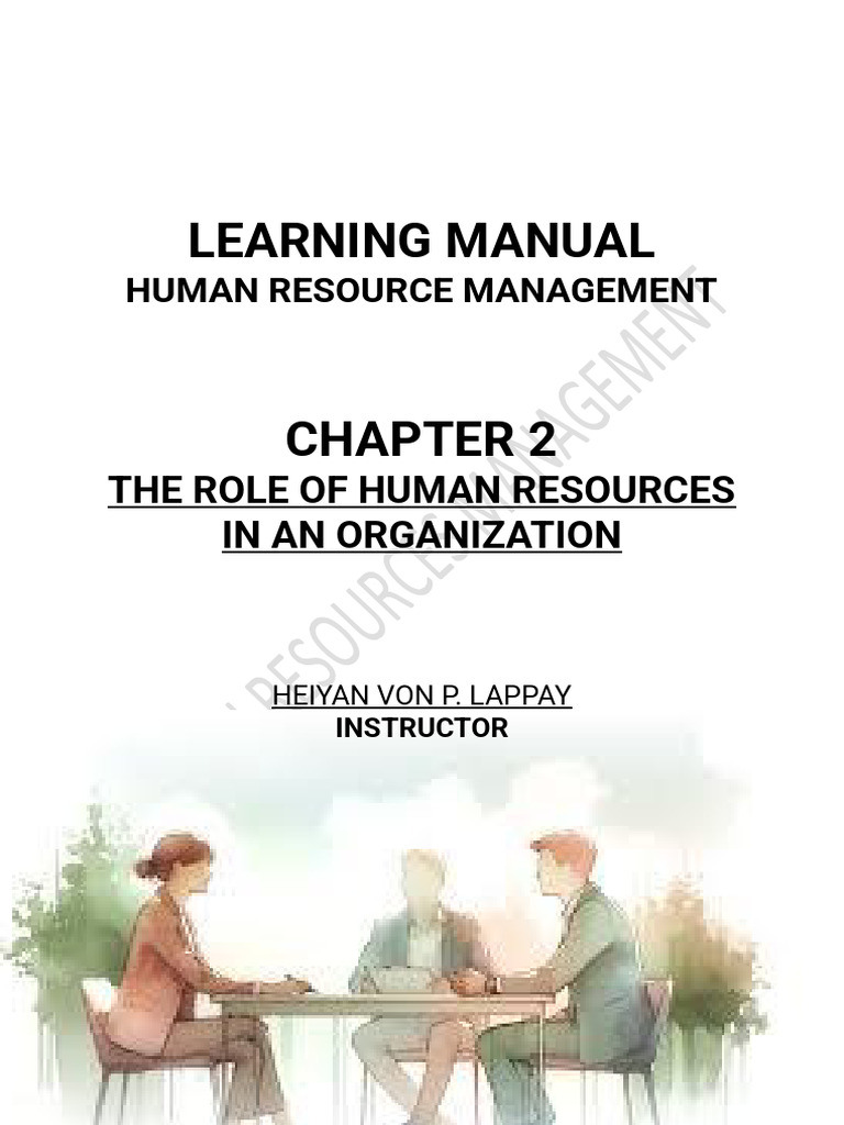 Chapter 2 - Human Resources Management | PDF | Human Resource Management | Human Resources
