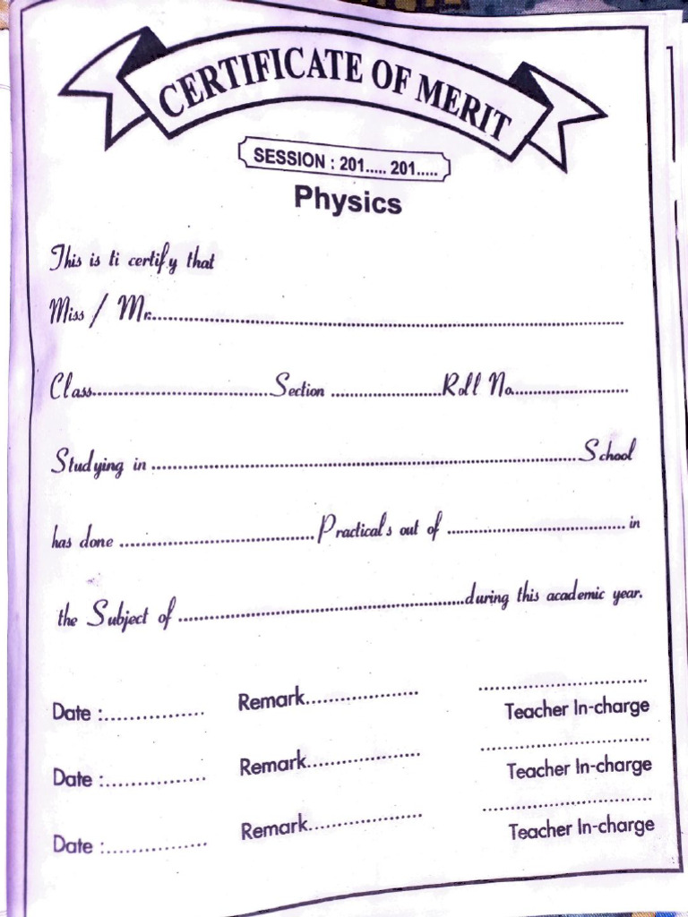 Class 12 Physics Practical File | PDF