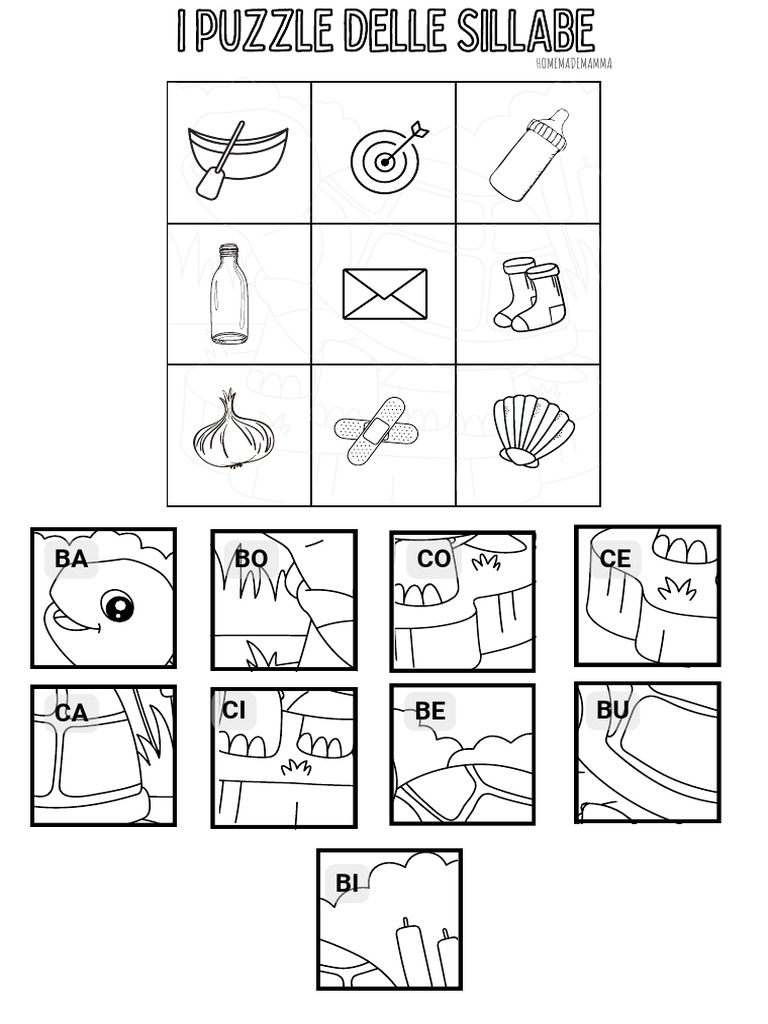 I Puzzle Delle Sillabe | PDF