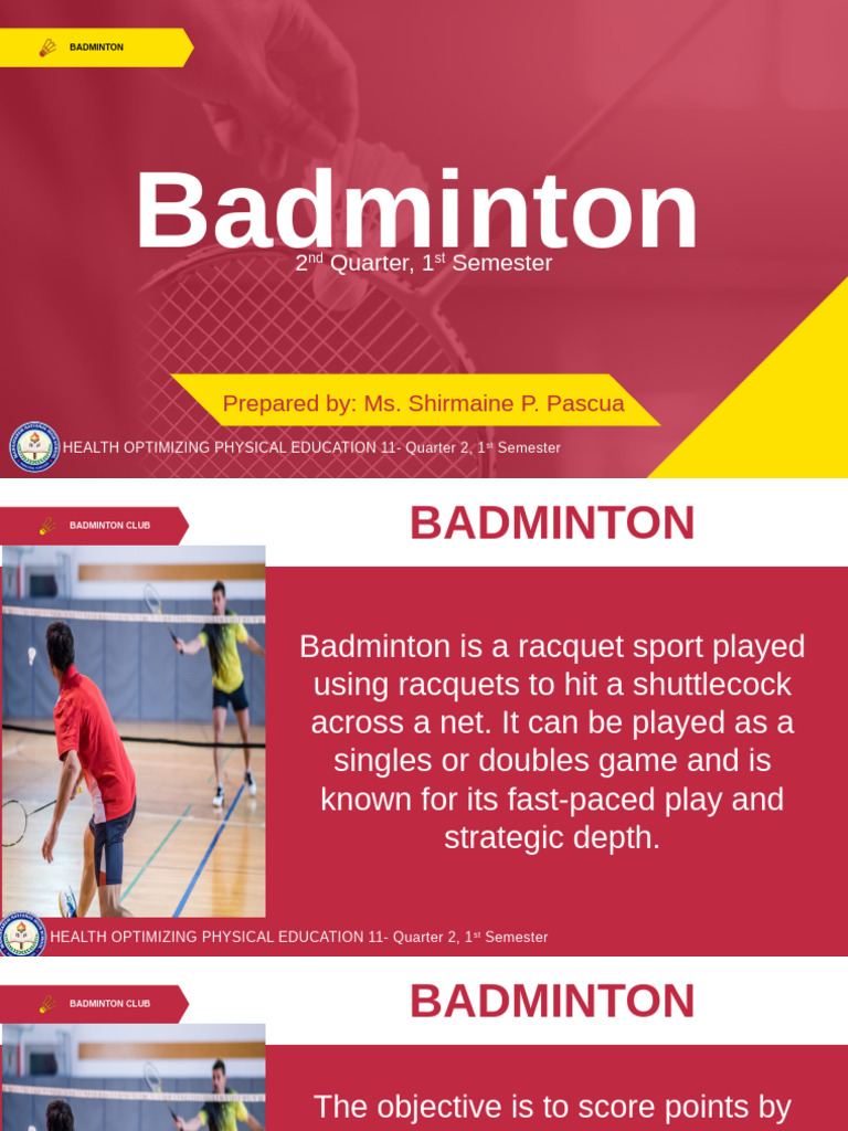 3.-Badminton-History-Parts-Terminologies-Rules | PDF | Games Of ...