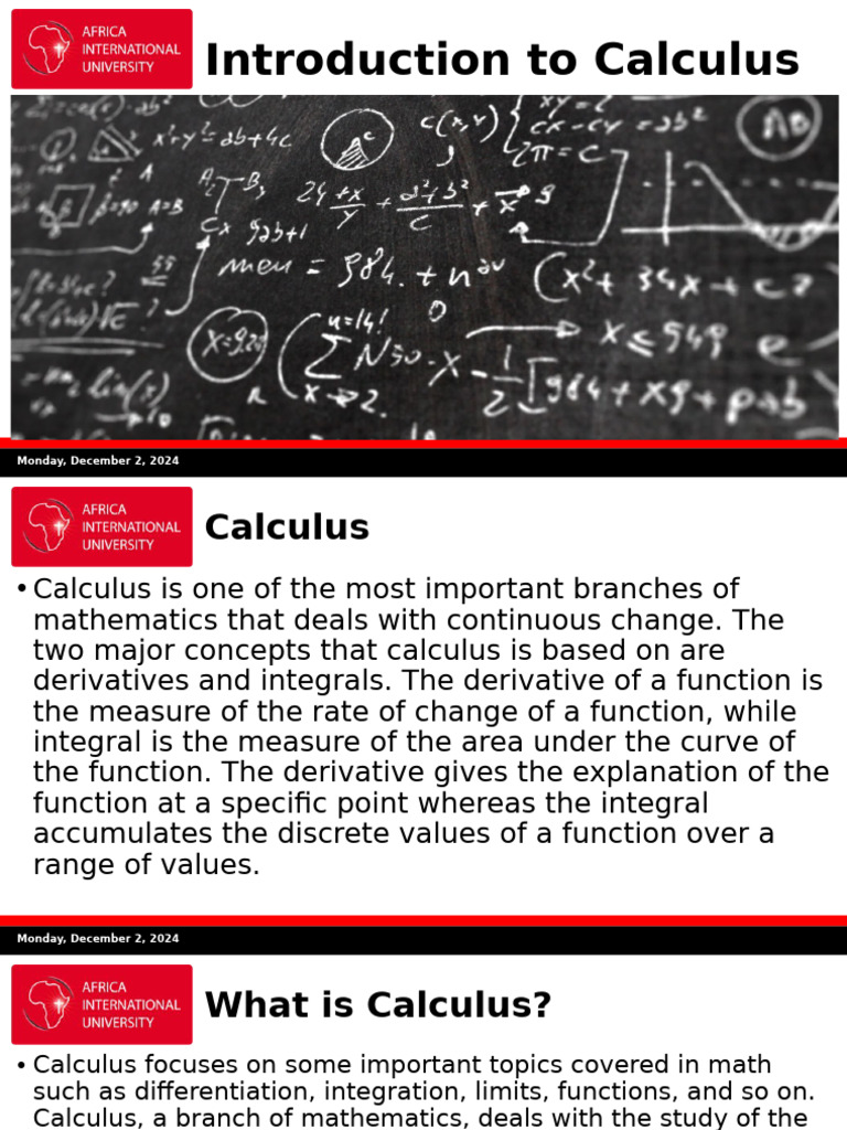 Introduction to Calculus | PDF | Calculus | Complex Number