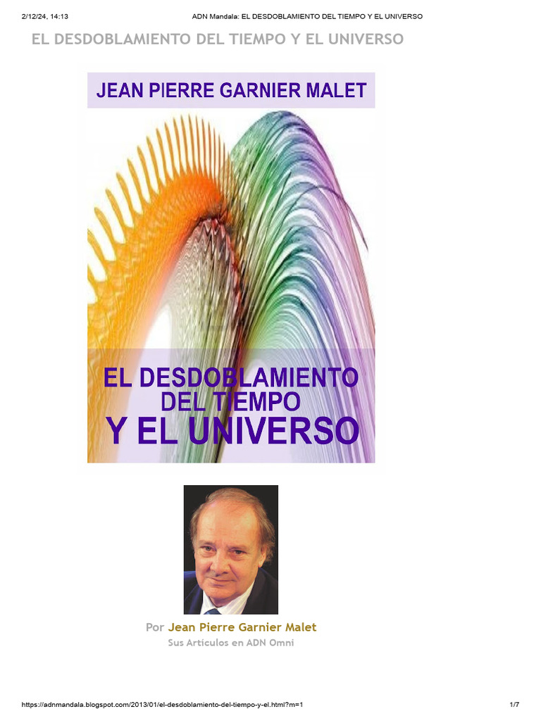 ADN Mandala - EL DESDOBLAMIENTO DEL TIEMPO Y EL UNIVERSO | PDF ...