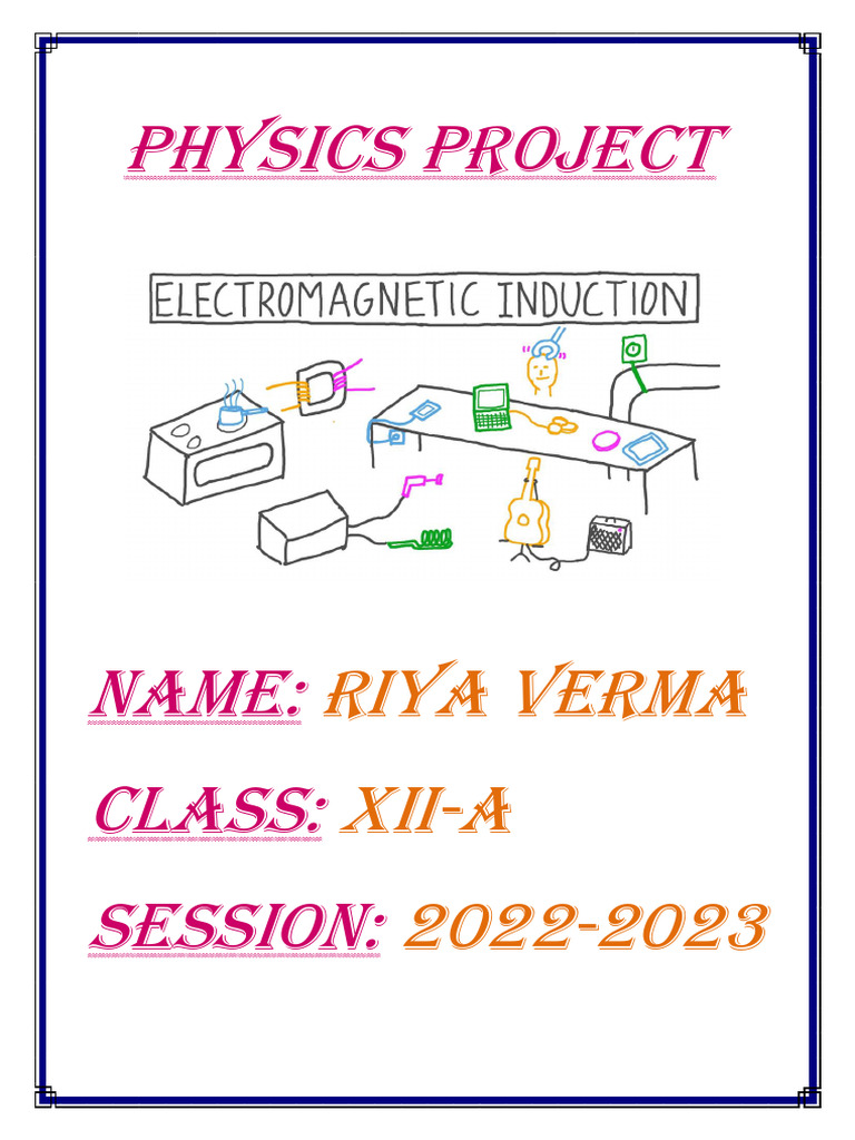 Physics Poject2pdf | PDF | Electromagnetic Induction | Magnetic Field