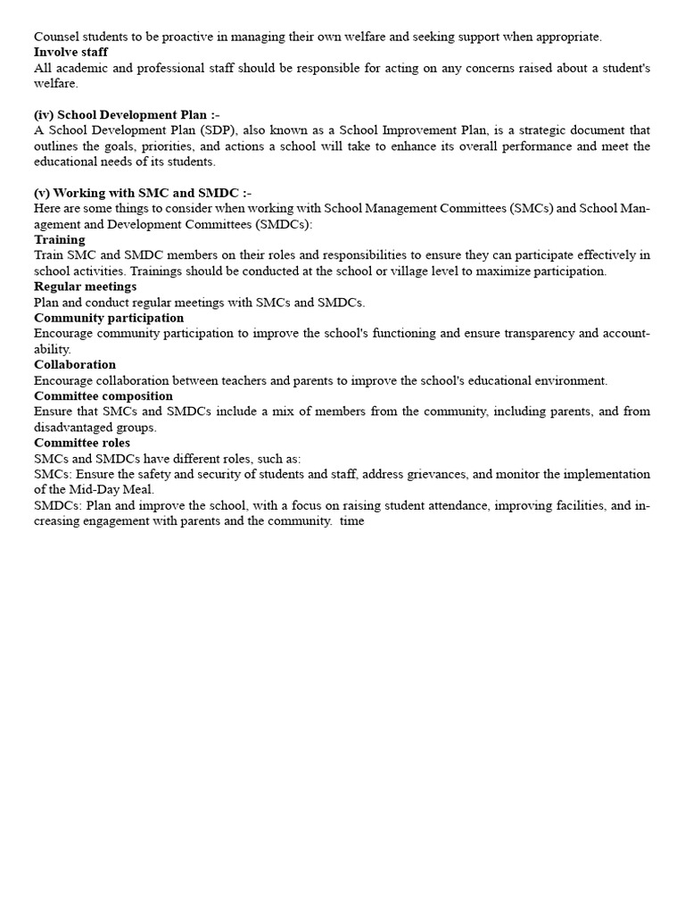 Enhancing Student Welfare and School Management | PDF