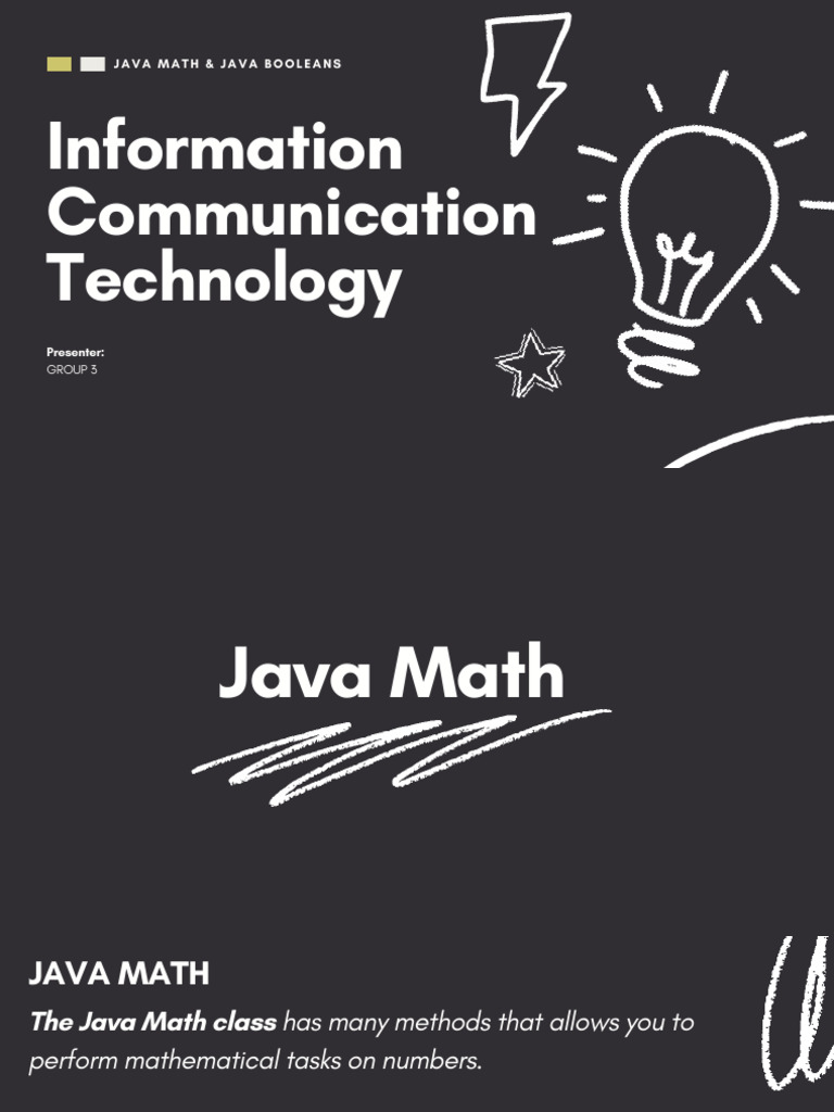 ICT GROUP 3 | PDF | Boolean Data Type | Mathematics